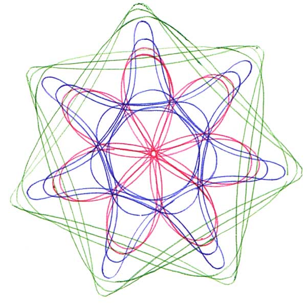 More 7 Pointed Designs Spirographicart