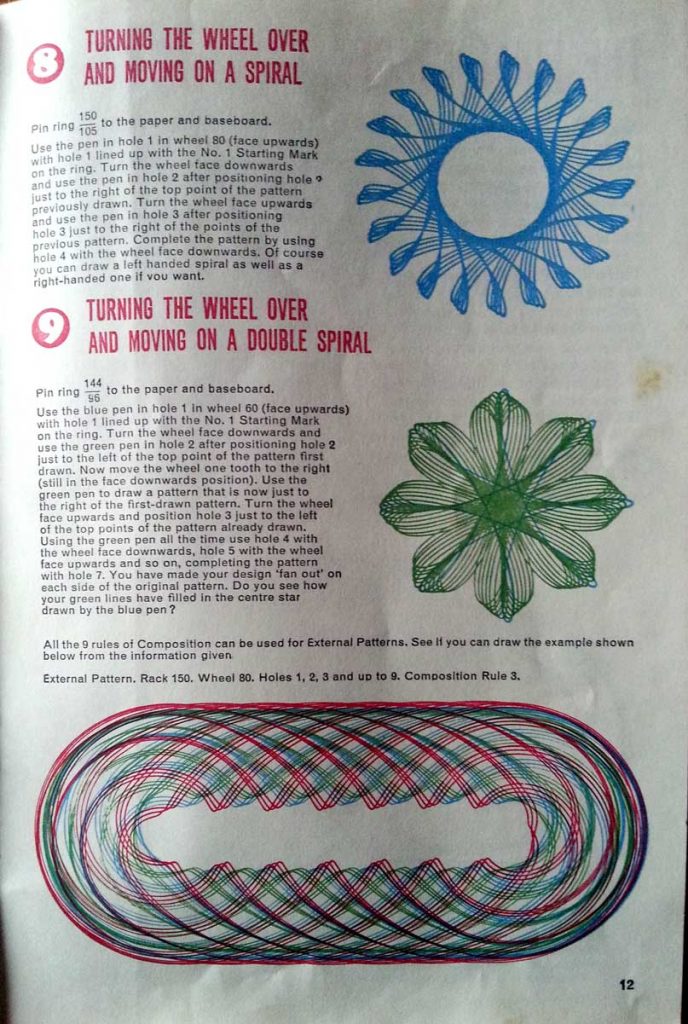 Vintage Spirograph Booklet from 1968 - SpiroGraphicArt
